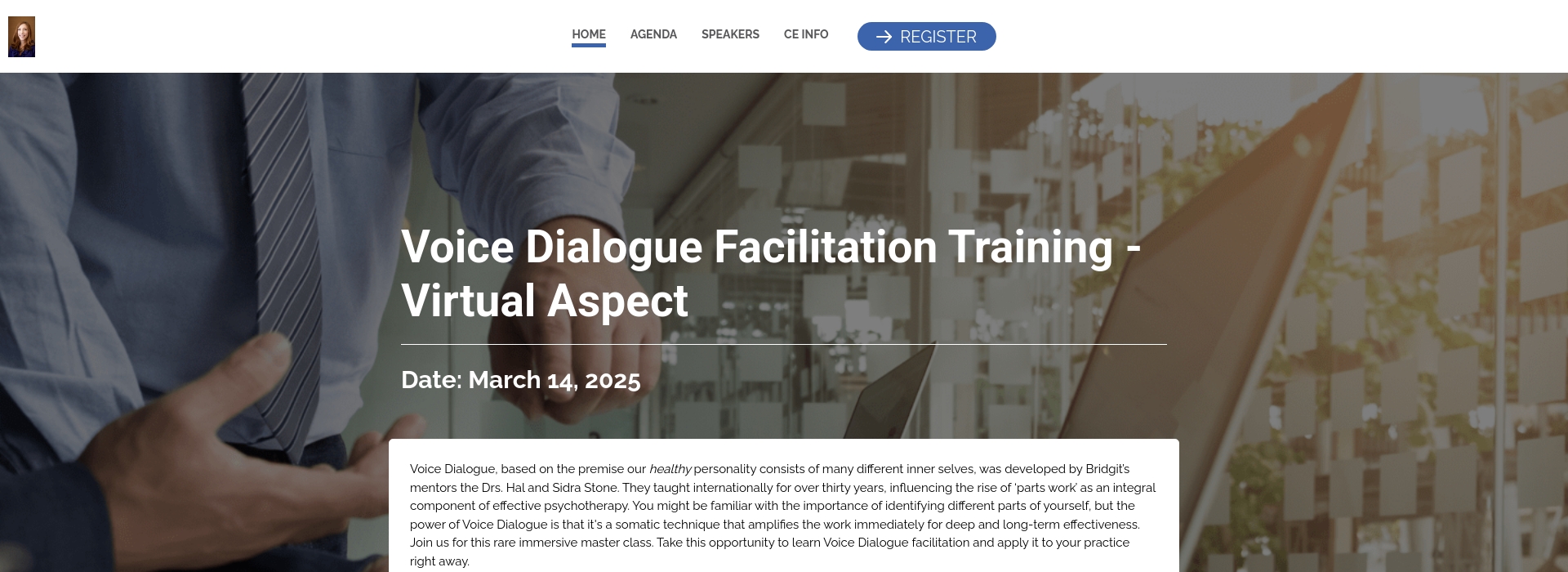 Voice Dialogue Facilitation Training - Virtual Aspect